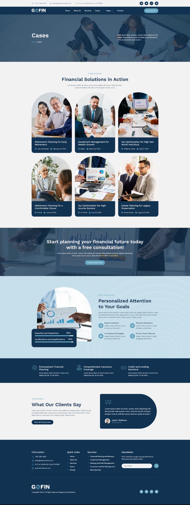 Gofin - Financial Solutions Elementor Template Kit by Rometheme ...